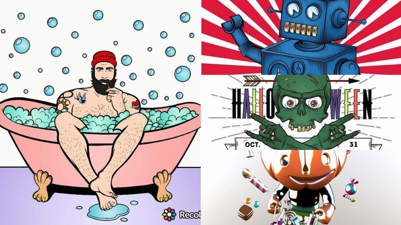 Recolor 2016 Digital Coloring Slideshow | Recolor App (2016) - YouTube