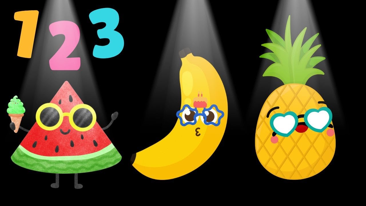 Educational Fun: Dancing Fruit Numbers Video - YouTube