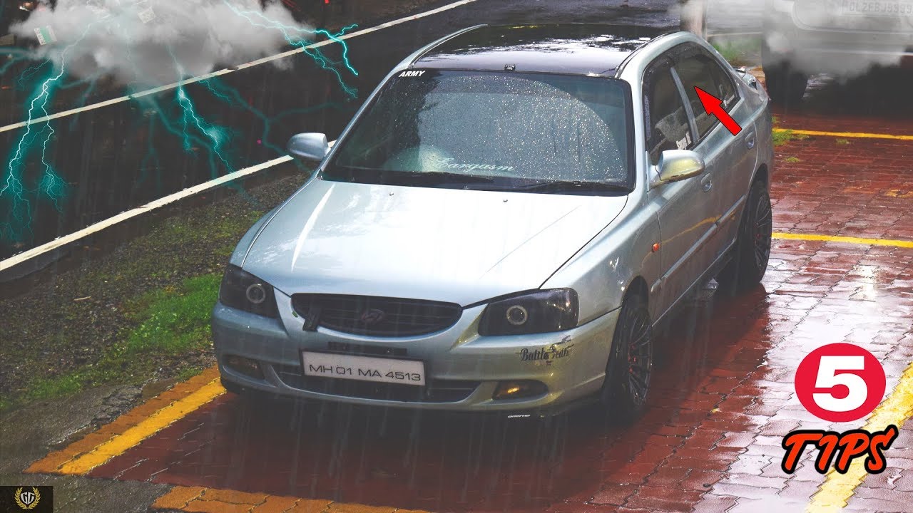 5 CAR CARE TIPS FOR MONSOON /Window Visor Install(Rain Gaurds)+UPDATES ...