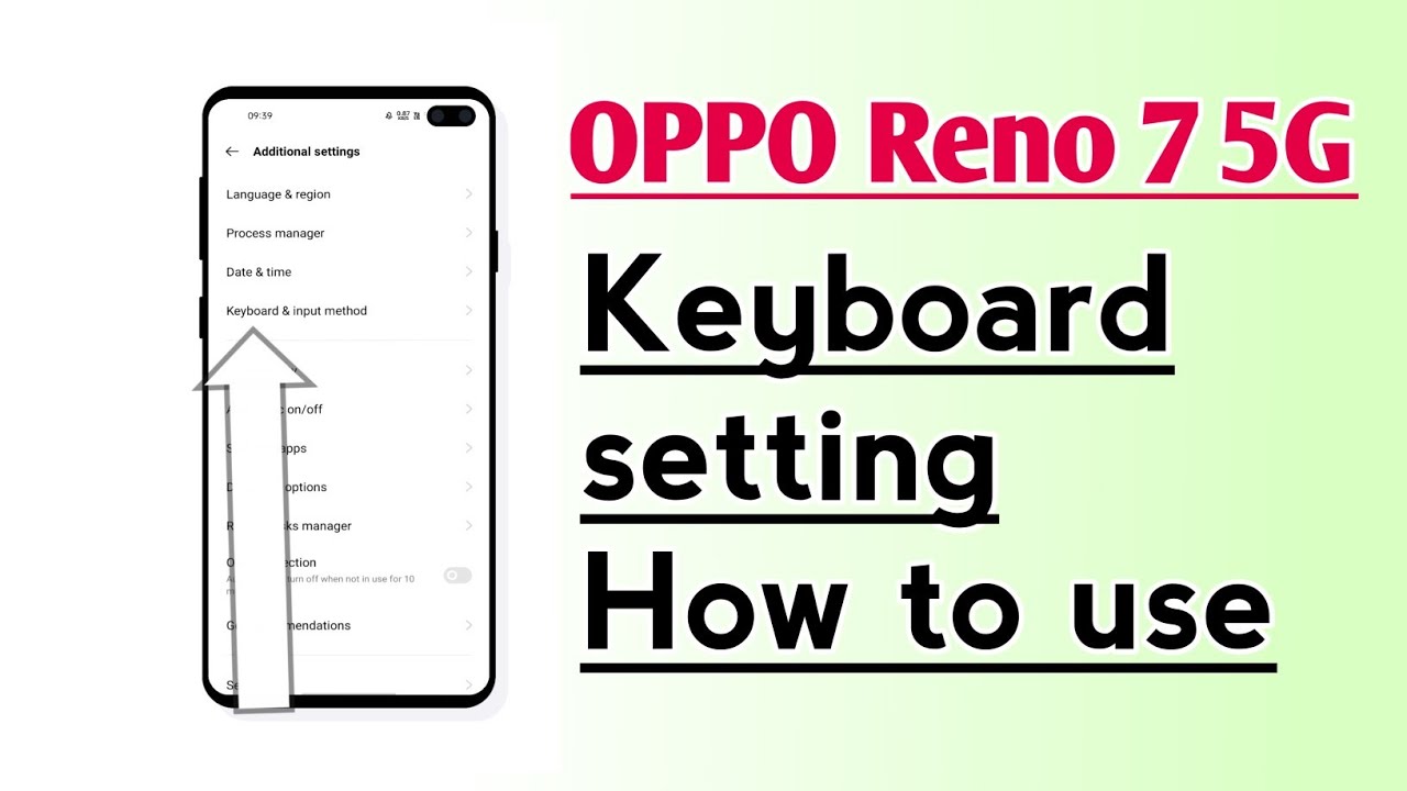 OPPO Reno 7 5G keyboard setting How to use - YouTube