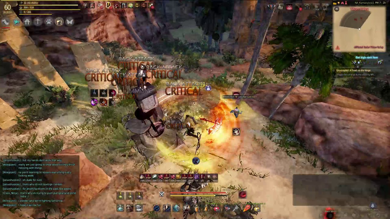 BDO [PvE] - Warrior Fogans back rotation test - YouTube