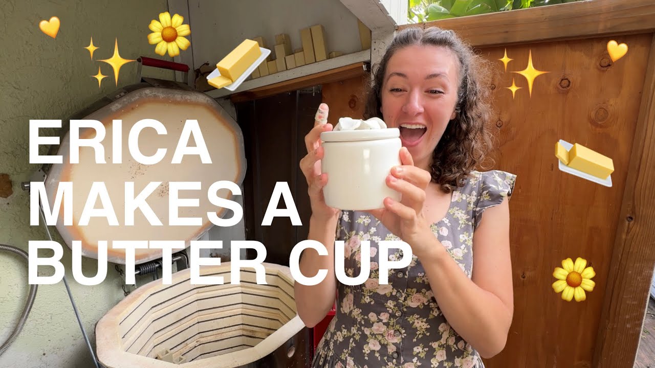 POTTERY HOW TO // French Butter Keeper // butter cup tutorial 🌼🧈💛 - YouTube