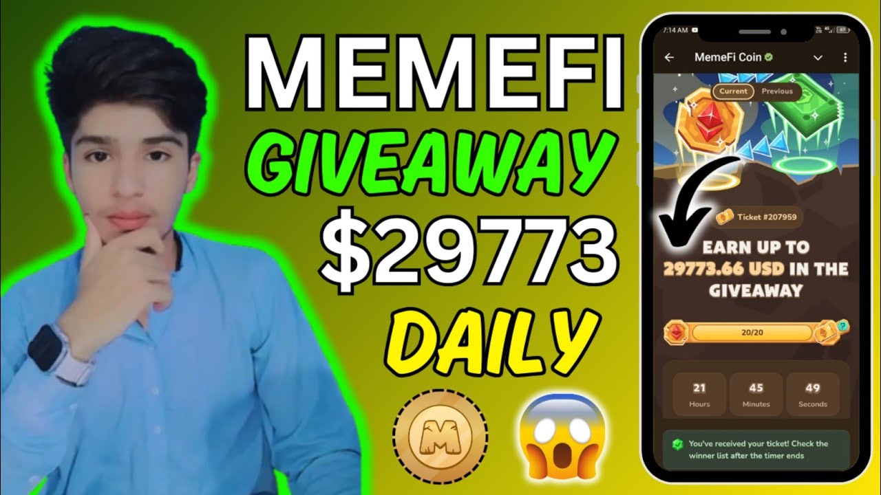 How To Participate Memefi $29773 Giveaway || Win UpTo 5900$ For Free ...