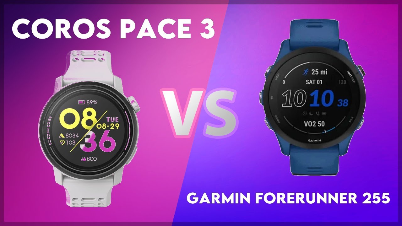 Coros Pace 3 vs Garmin Forerunner 255 Comparison - YouTube