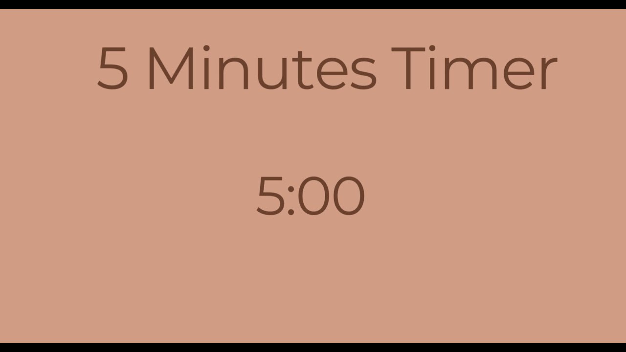 5 Minutes Timer | 5-Minute Countdown Timer - YouTube