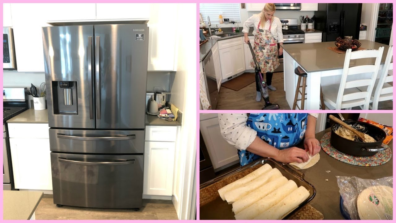 HOMEMAKER LIFE // NEW FRIDGE & COOK WITH ME - YouTube