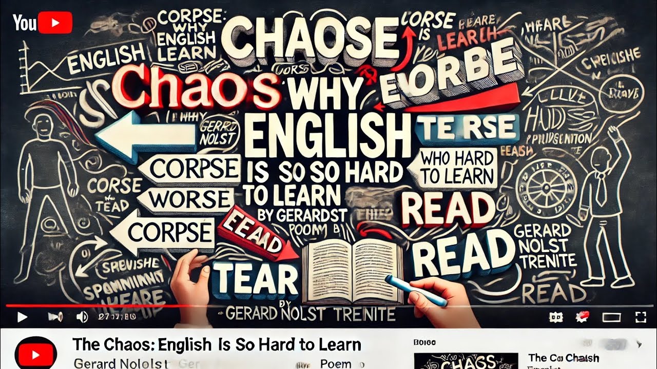 The Chaos: Why English is So Hard to Learn | Poem by Gerard Nolst ...