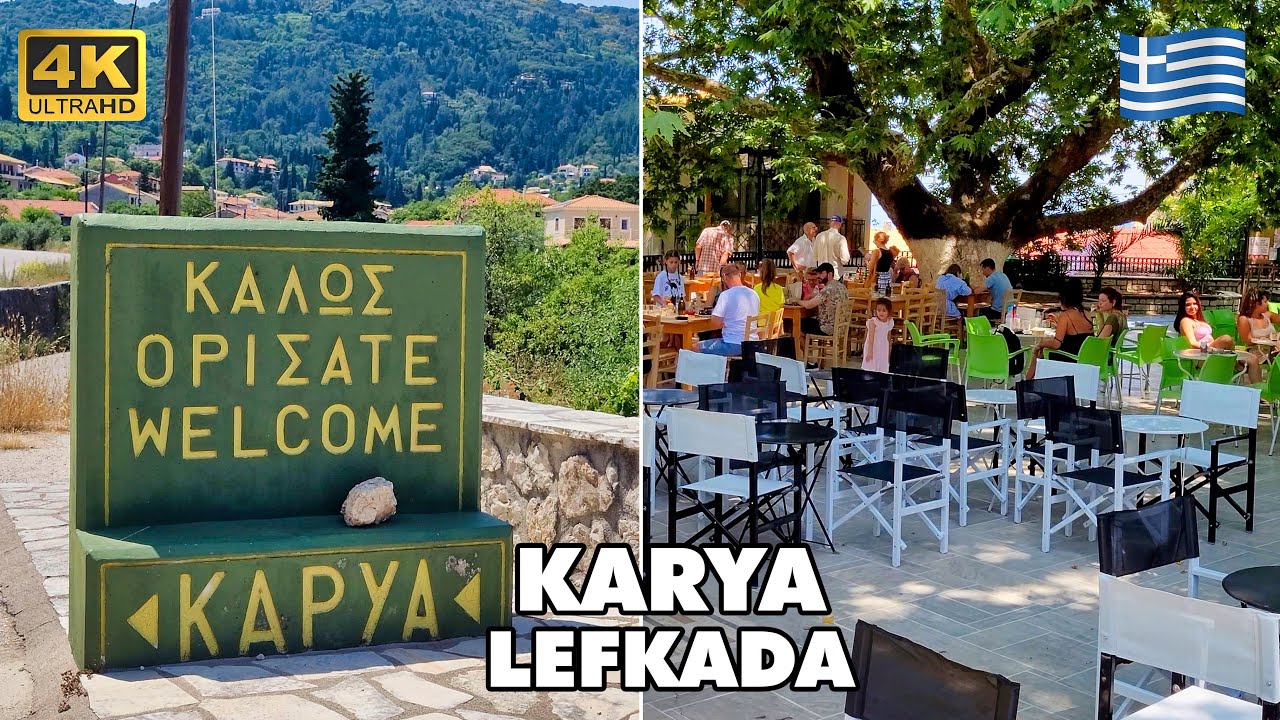 KARYA Lefkada Island - Greece 🇬🇷 | Beautiful Mountain Village ...