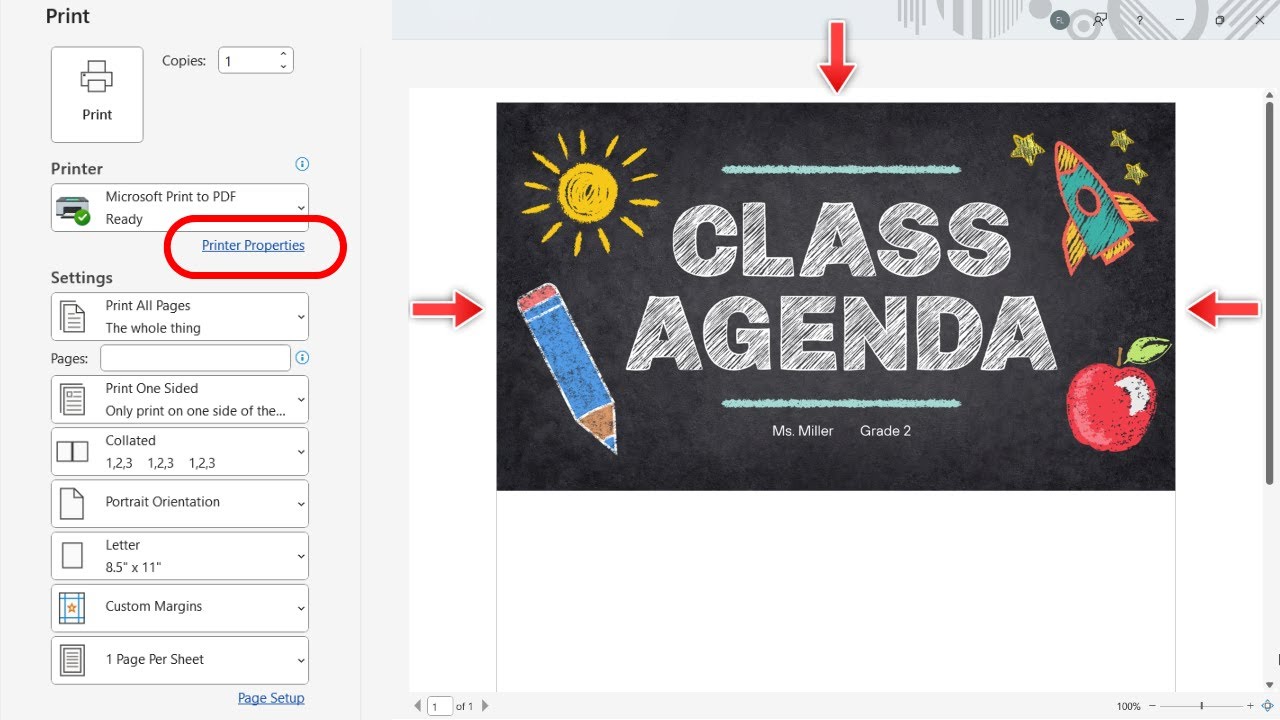 How to print a borderless page in Word 2026 - Edge to Edge print - YouTube