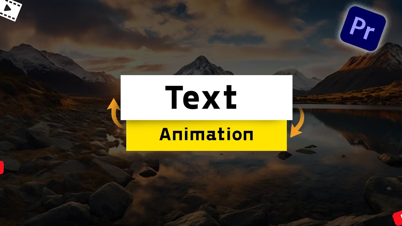 Text animation in Adobe Premiere Pro - YouTube