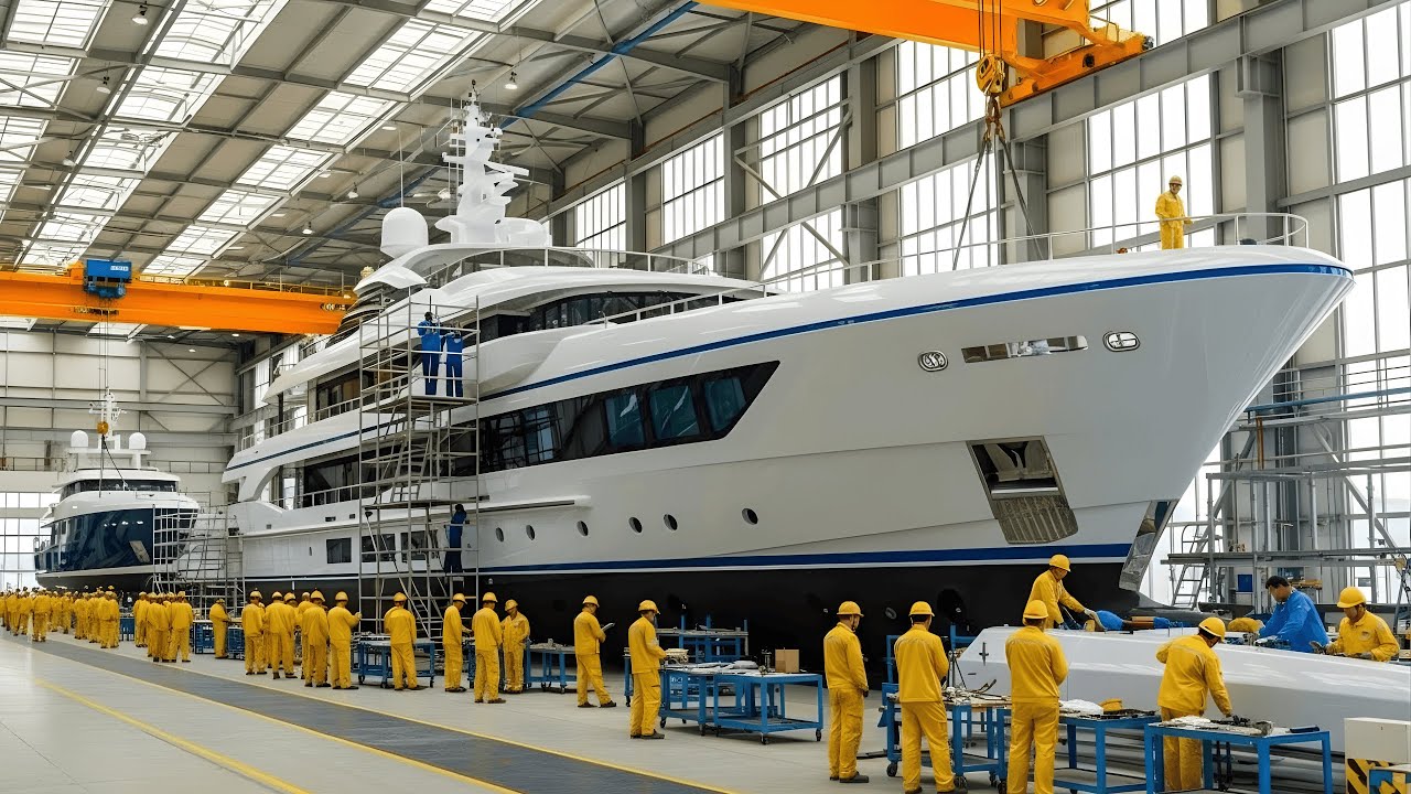 Inside the Superyacht Shipyard — Building a $500 Million Floating ...
