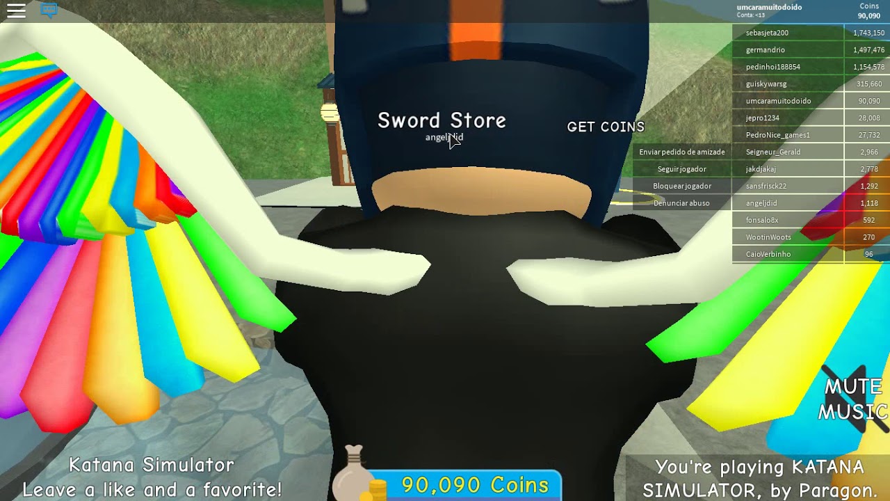 virei um samurai (ROBLOX katana simulator - YouTube
