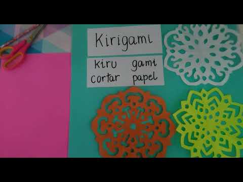 Kirigami - a arte japonesa de cortar papel dobrado - YouTube