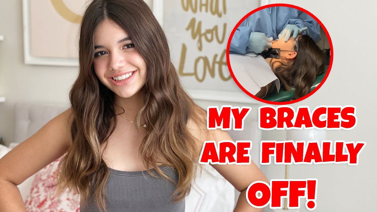 GETTING MY BRACES OFF! ONE YEAR TRANSFORMATION | Emily and Evelyn - YouTube