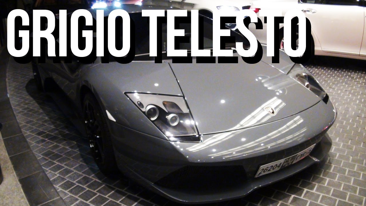 Grey Lamborghini Murcielago LP640 - Start Up & Driving Off - YouTube