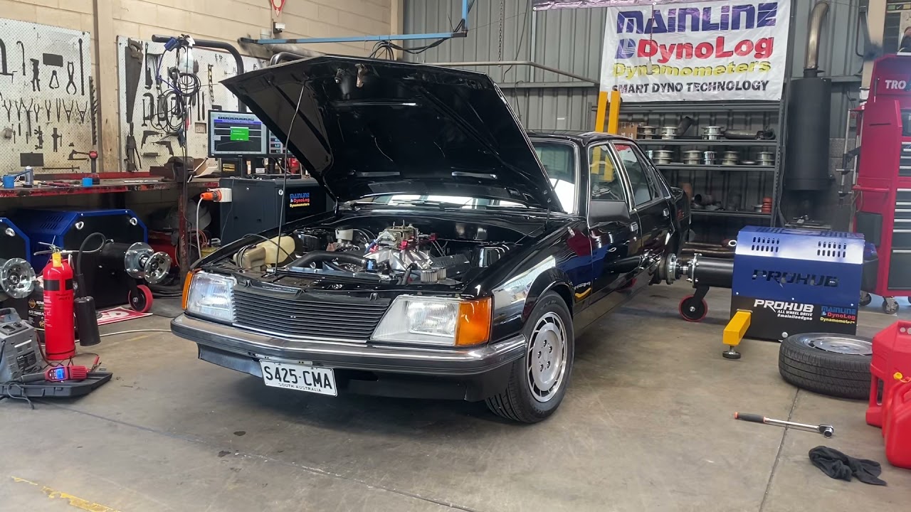 Holden Vh 308 commodore dyno tune 300rwhp - YouTube