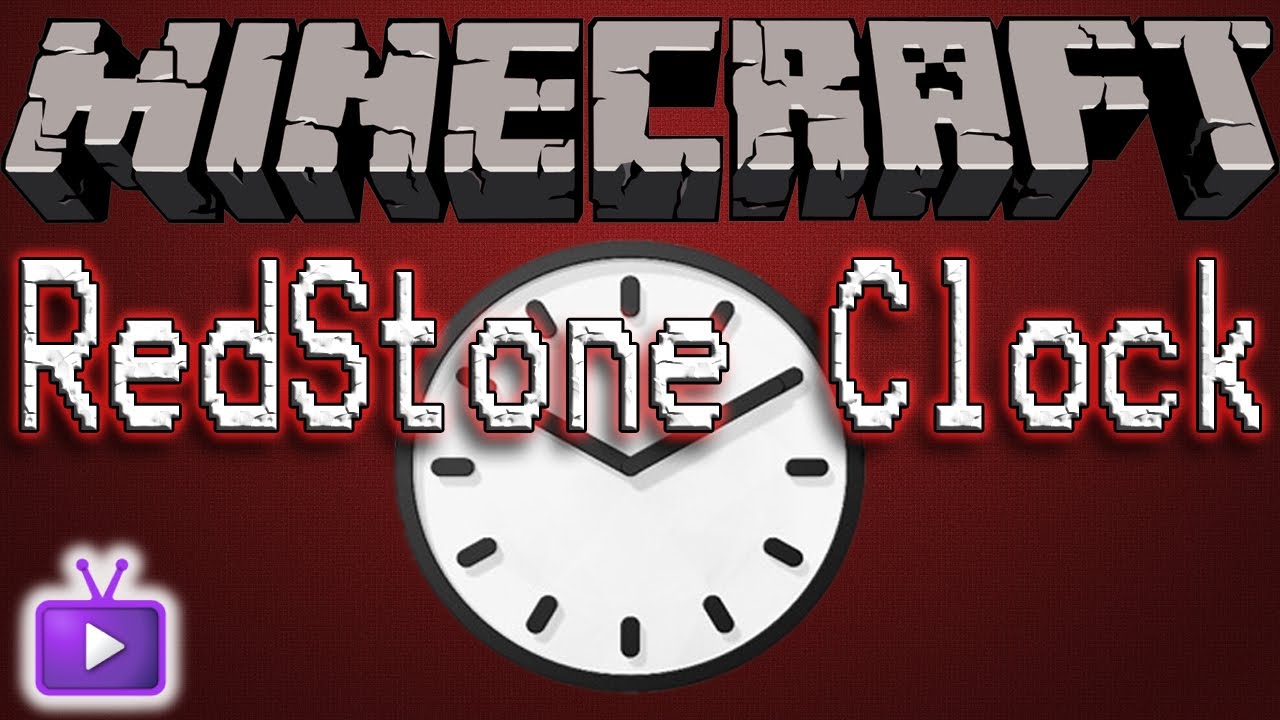 How To Make Minecraft RedStone Clock YouTube How To Make Minecraft RedStone Clock YouTube