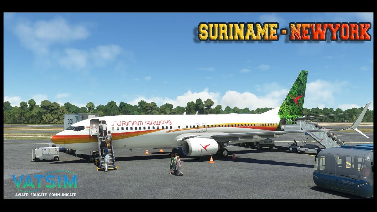 MSFS｜ Suriname - Newyork - Boeing737max SLM｜PresGaming - YouTube