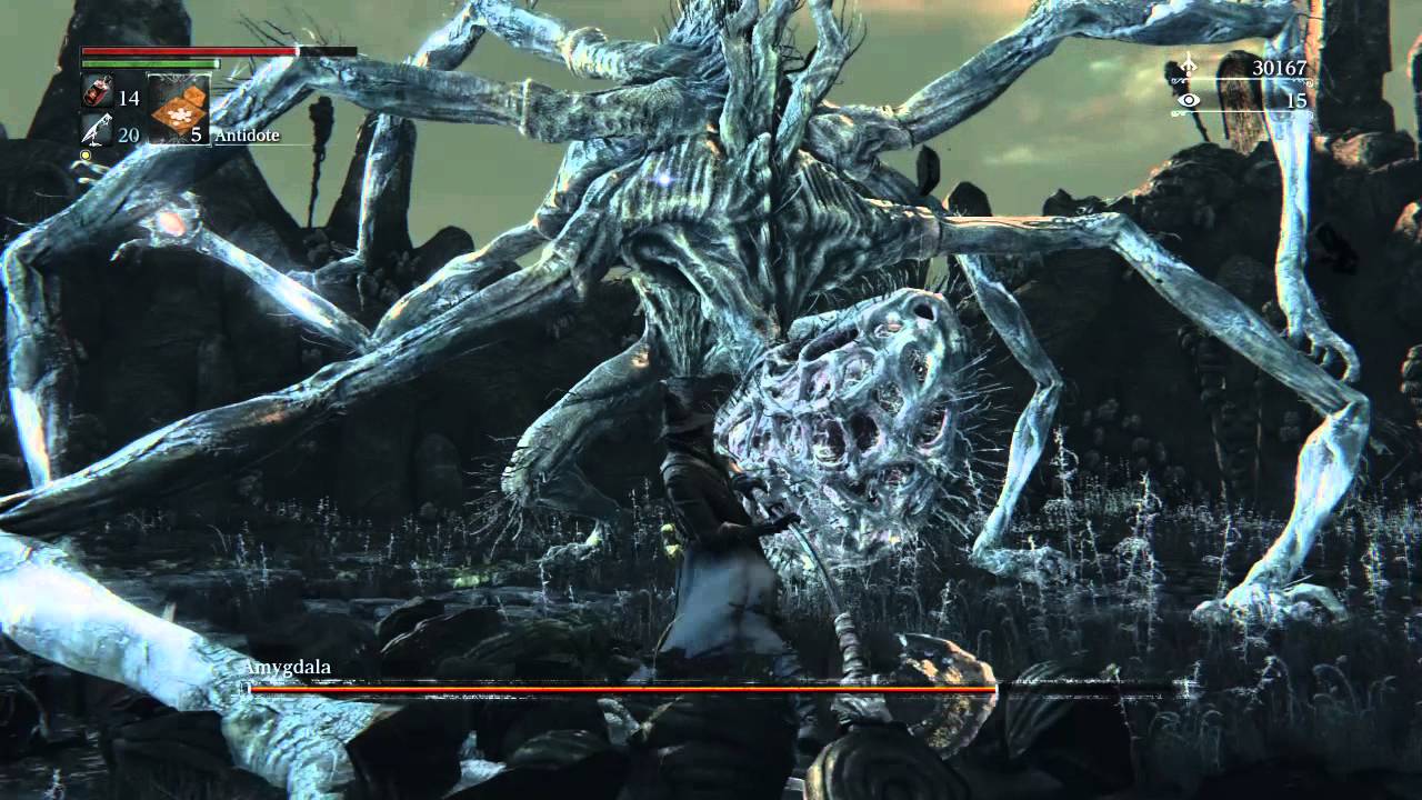 Bloodborne | Great One: Amygdala Boss Fight - YouTube
