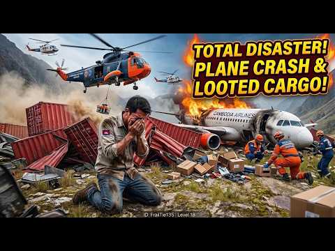 SLAND HELICOPTER CRASH! Emergency Fire Rescue Mission!