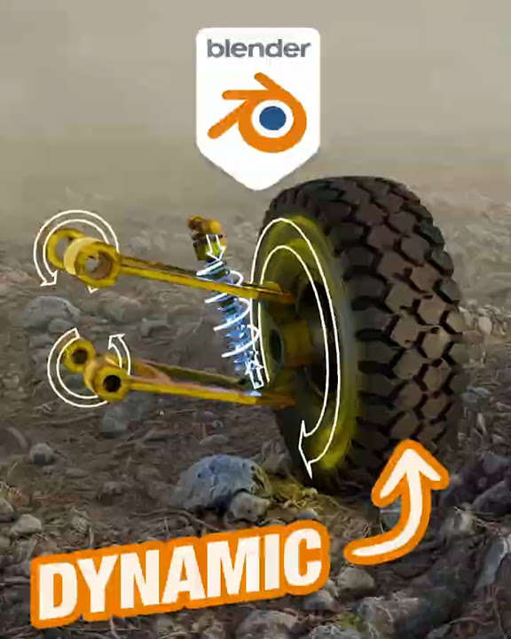 My FLEXIBLE Car Suspension Rig - Made in BLENDER - Tutorial coming soon #blender #rigging # ...