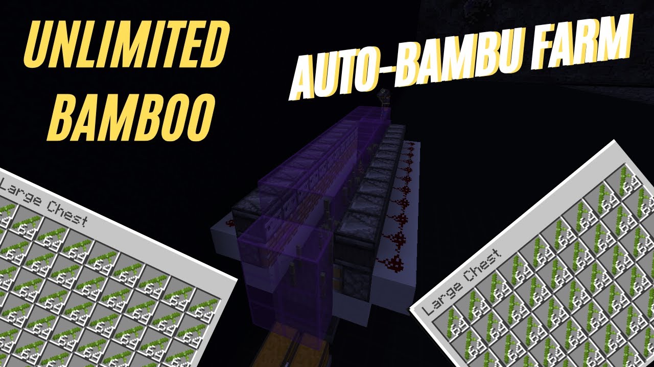 Auto Bambu Farm Minecraft - YouTube