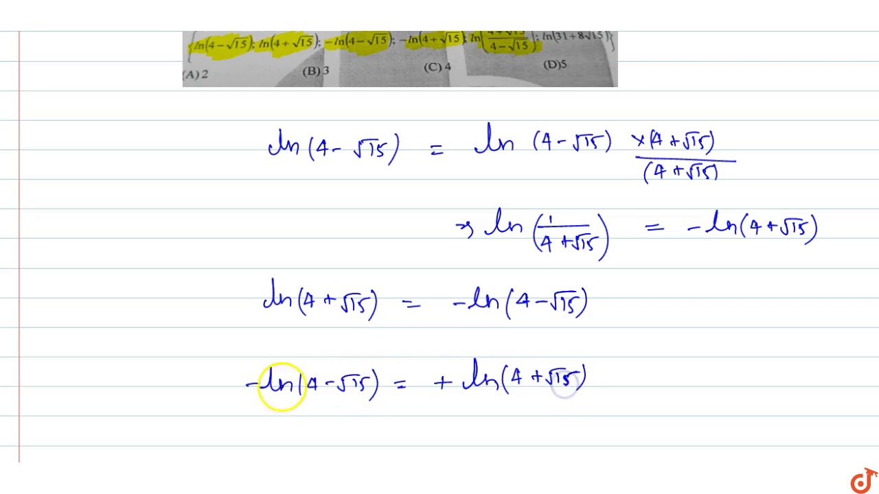 How Many Distinct Real Numbers Belong To The Following Collectiont ln 4 sqrt15 ln 4 sqrt15 how-many-distinct-real-numbers-belong-to-the-following-collectiont-ln-4-sqrt15-ln-4-sqrt15