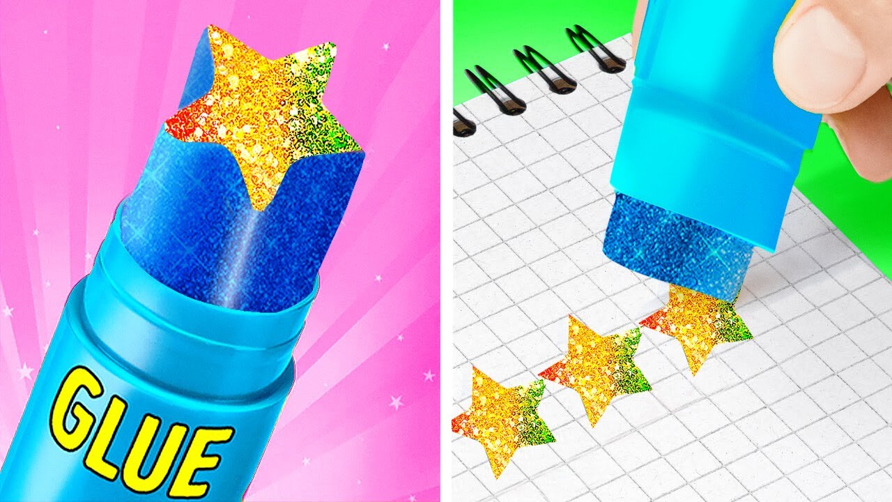 FANTASTIC RAINBOW CRAFTS | Cool School Hacks and Funny DIY by 123 GO ...