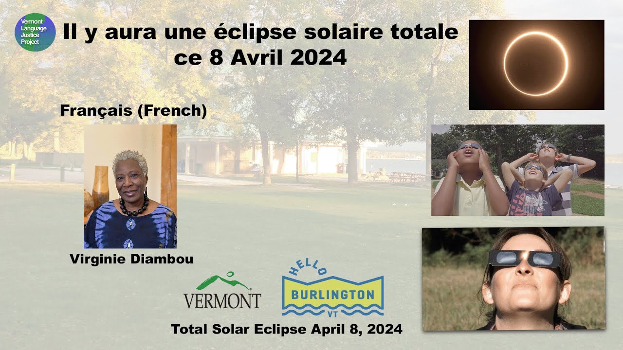 FRENCH: Il y aura une éclipse solaire totale ce 8 Avril 2024 | Total ...