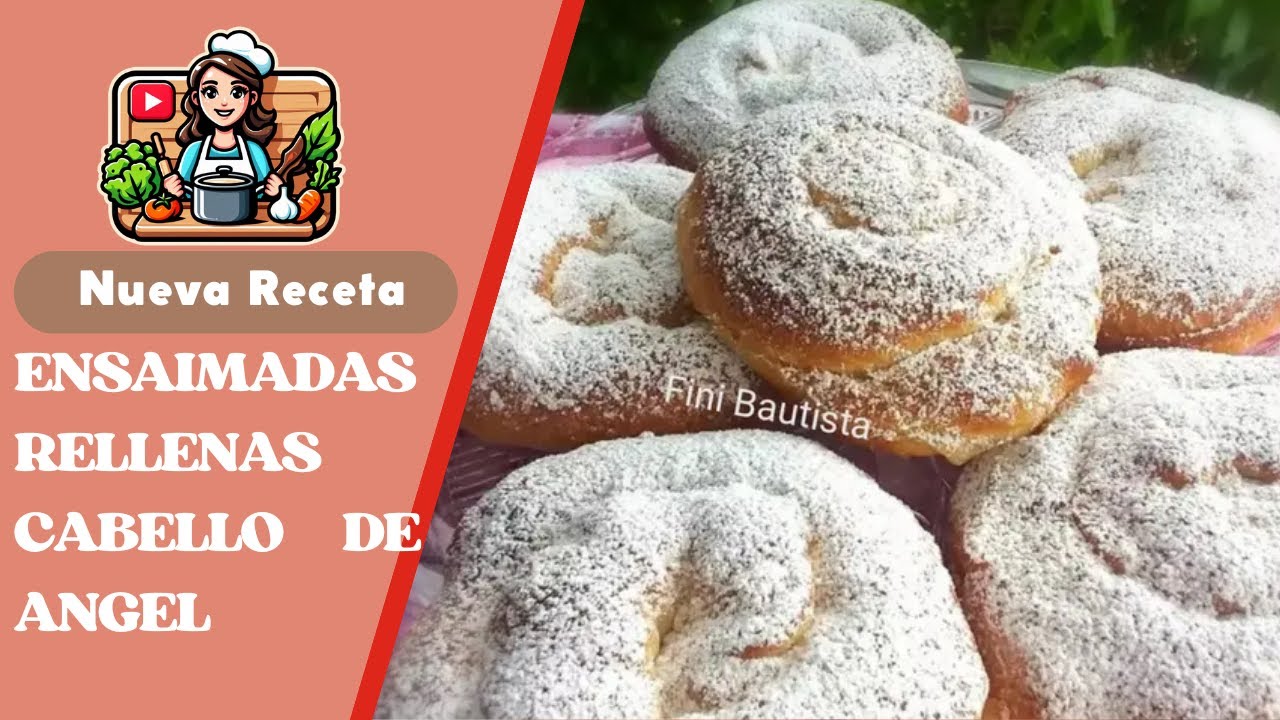 ENSAIMADA MALLORQUINA RELLENAS DE CABELLO DE ANGEL | RECETA RICA Y ...