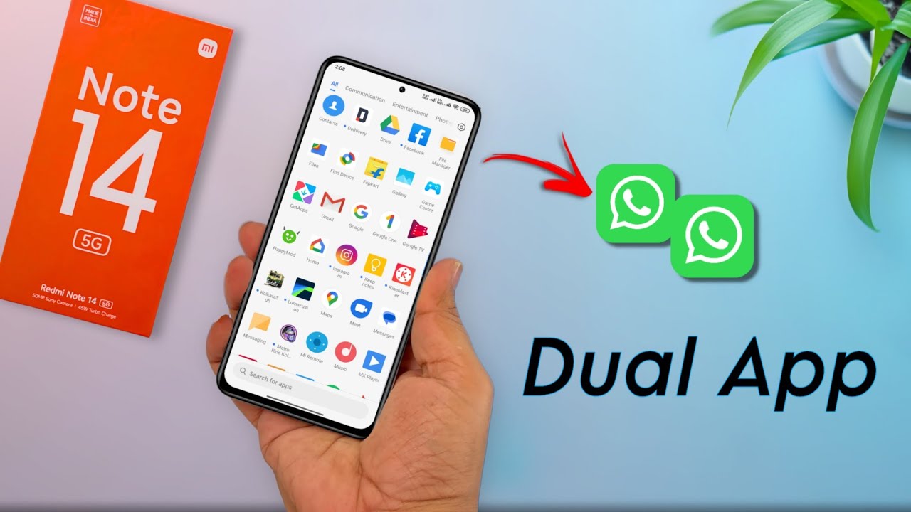 Redmi Note 14 Dual Apps Settings | Redmi Note 14 me Dual App Kaise ...