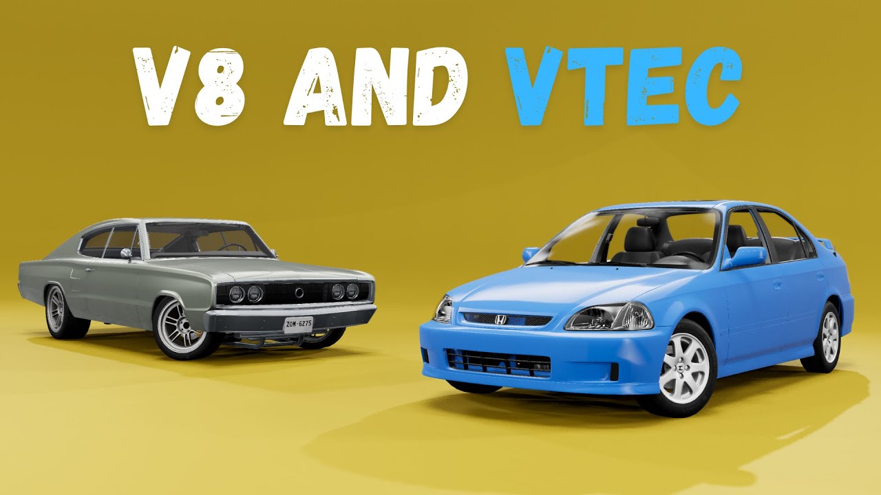 V8 and VTEC in BeamNG Drive? - YouTube