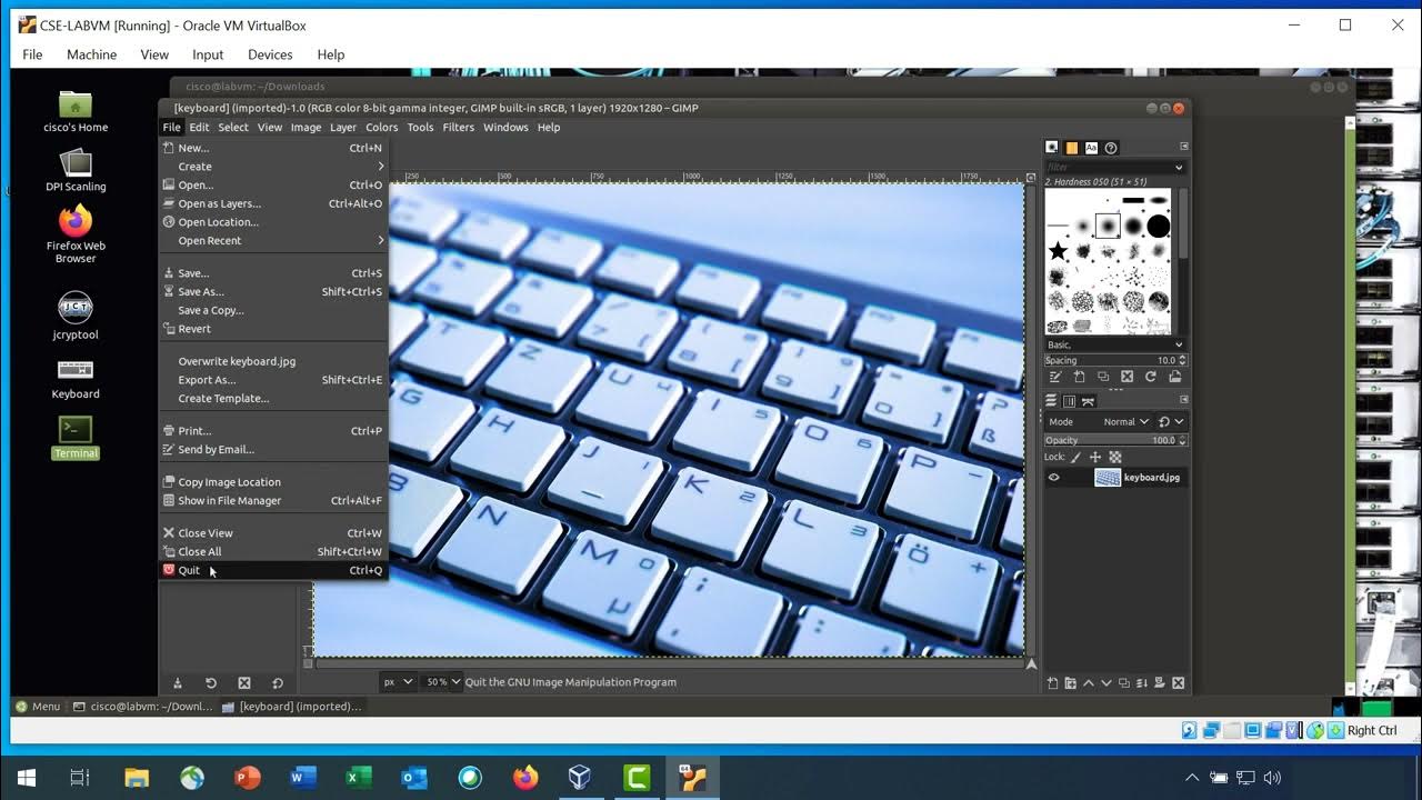 7.Use Steganography to Hide Data | Cybersecurity Essentials Lab - YouTube