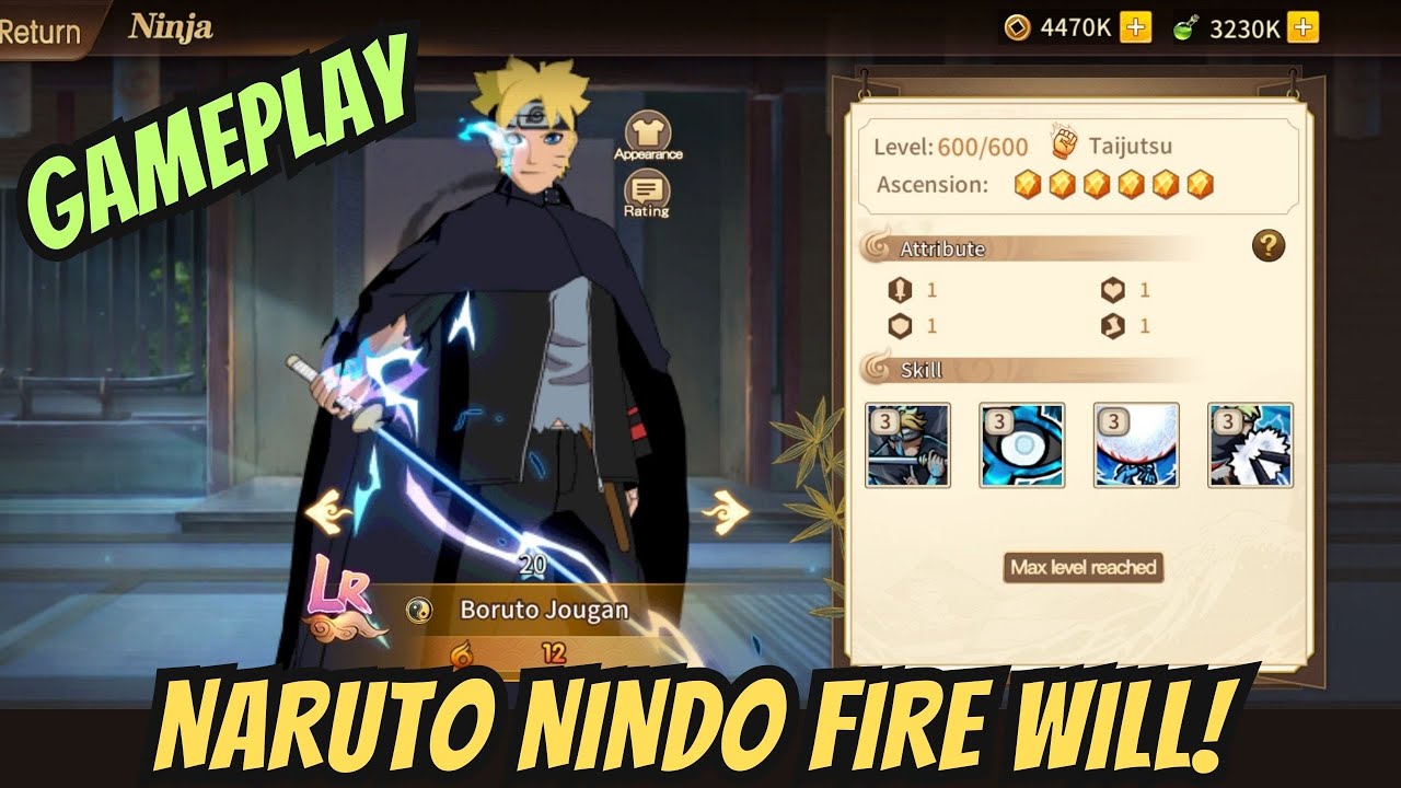 ⭐GAMEPLAY NARUTO NINDO FIREWILL NOVO JOGO DE RPG COM PERSONAGENS DE ...