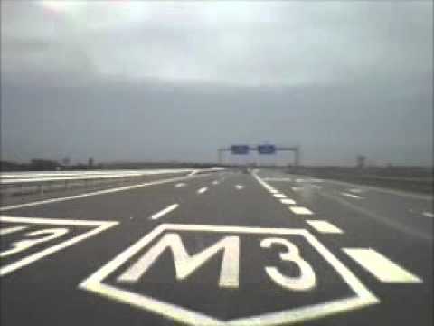 Motorway junction M3-M35 Hungary - YouTube