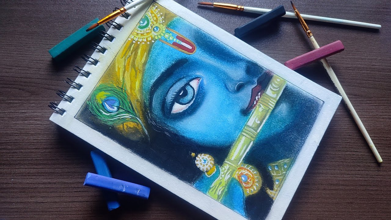 Complete Lord Krishna/Madhav Drawing ️😊🖌️// Radhe Radhe ️// - YouTube