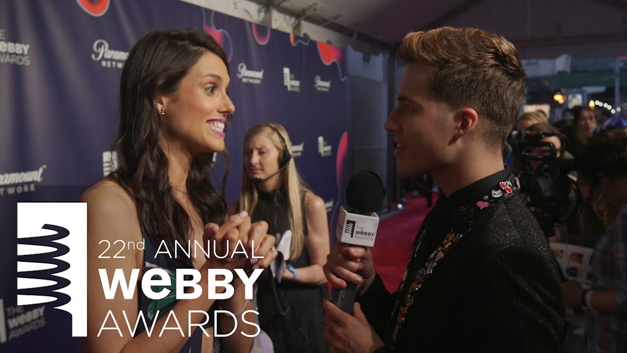 Liz Plank on the 22nd Annual Webby Awards Red Carpet, presented by Paramount Network - YouTube