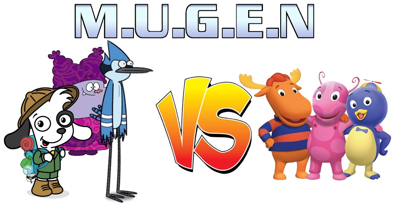 Mugen: Doki, Chowder y Mordecai vs Equipo Backyardigans - YouTube