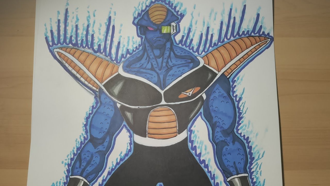 Drawing DBZ Burter of the Ginyu Force Part 2 - YouTube