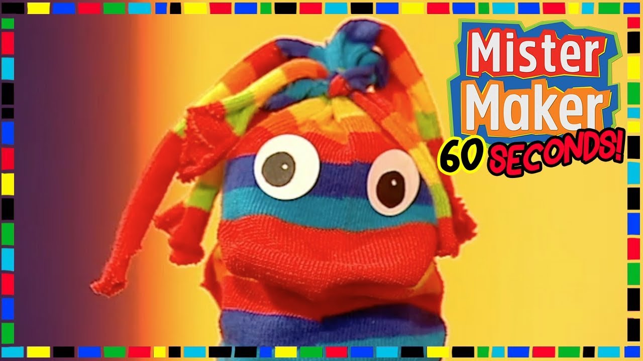 Sock Animal 🎨 🖼️ 👨‍🎨 🖌️- HOW TO MAKE IN 60 SECONDS | Mister Maker - YouTube