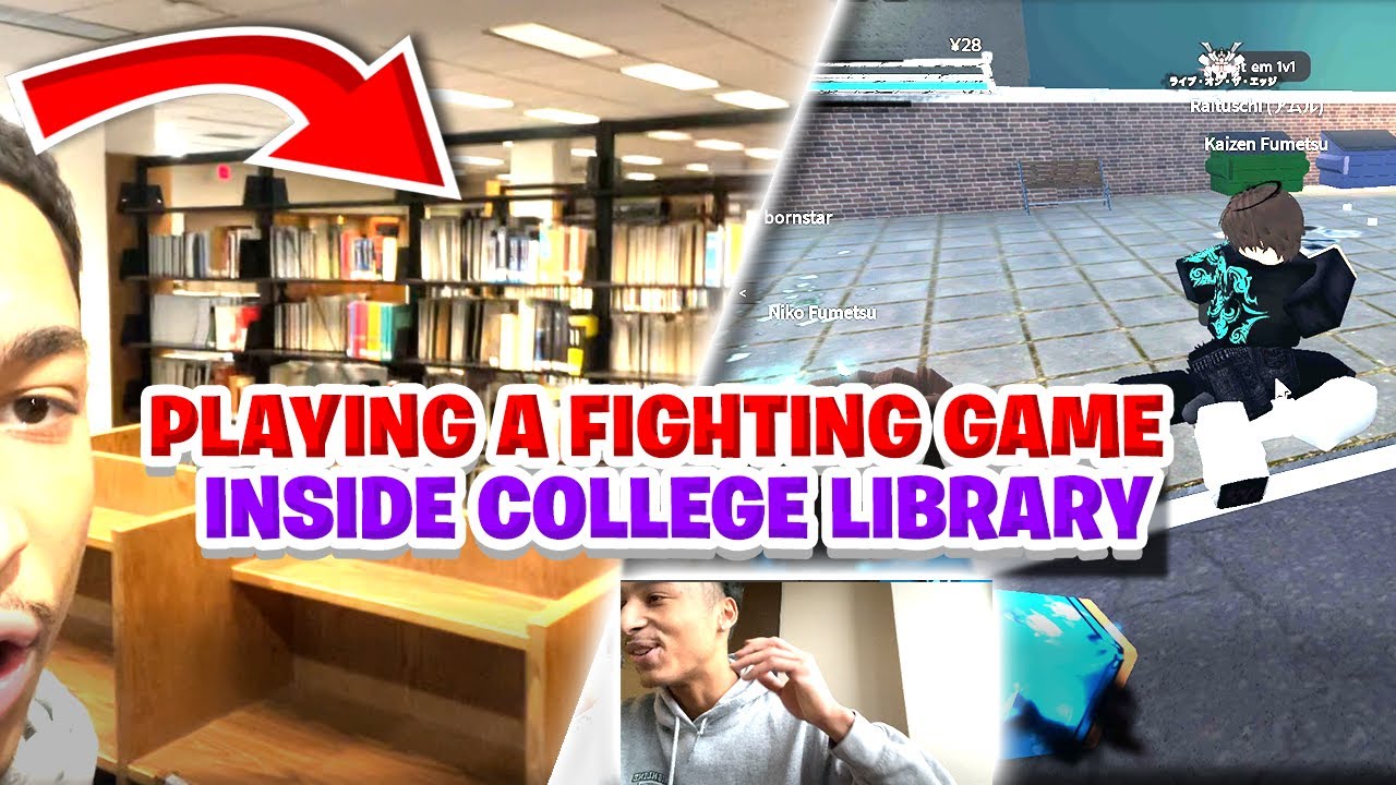 Playing A FIGHTING Game "Asura" INSIDE The COLLEGE LIBRARY.. (STRONGEST ...