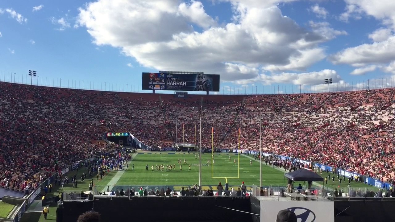 Dennis harrah Rams torch lighting - YouTube