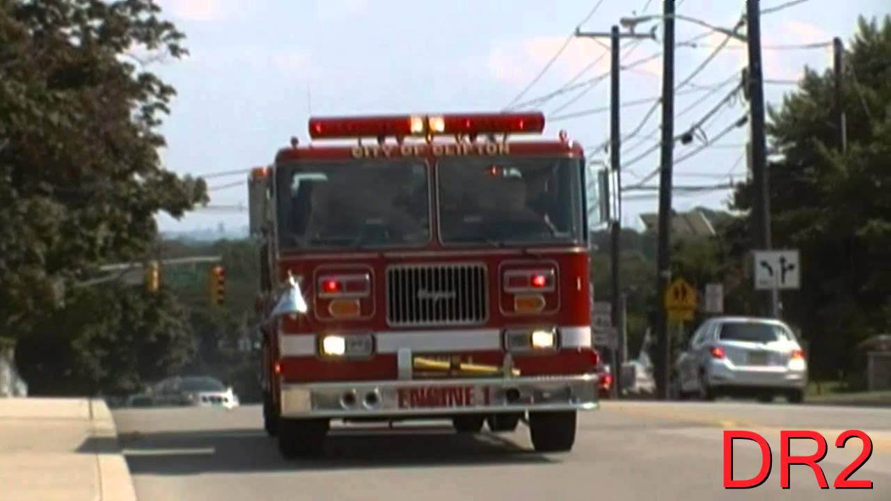 Clifton Fire Department Engine 1 Responding 8-20-13 - YouTube