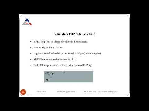 Lecture-2 Introduction to PHP(Part-2) - YouTube