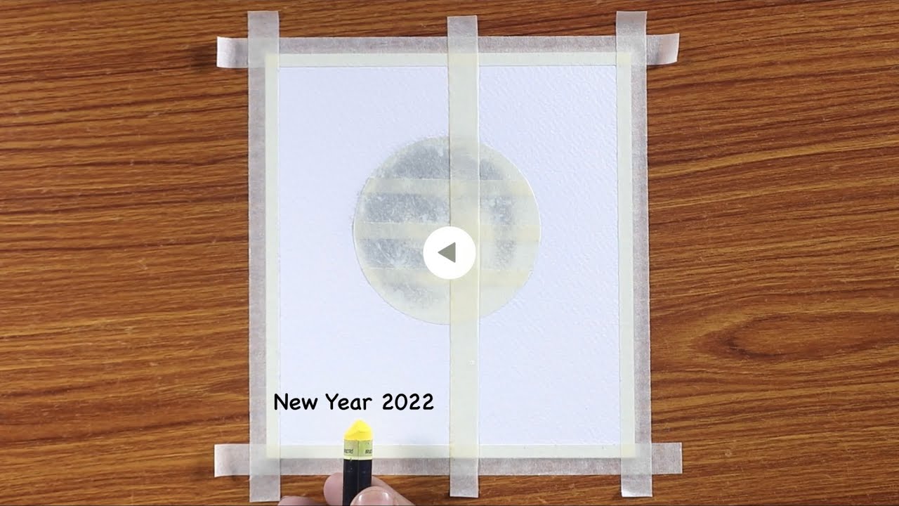 New Year 2022 Drawing with Oil Pastels / Step by Step - YouTube