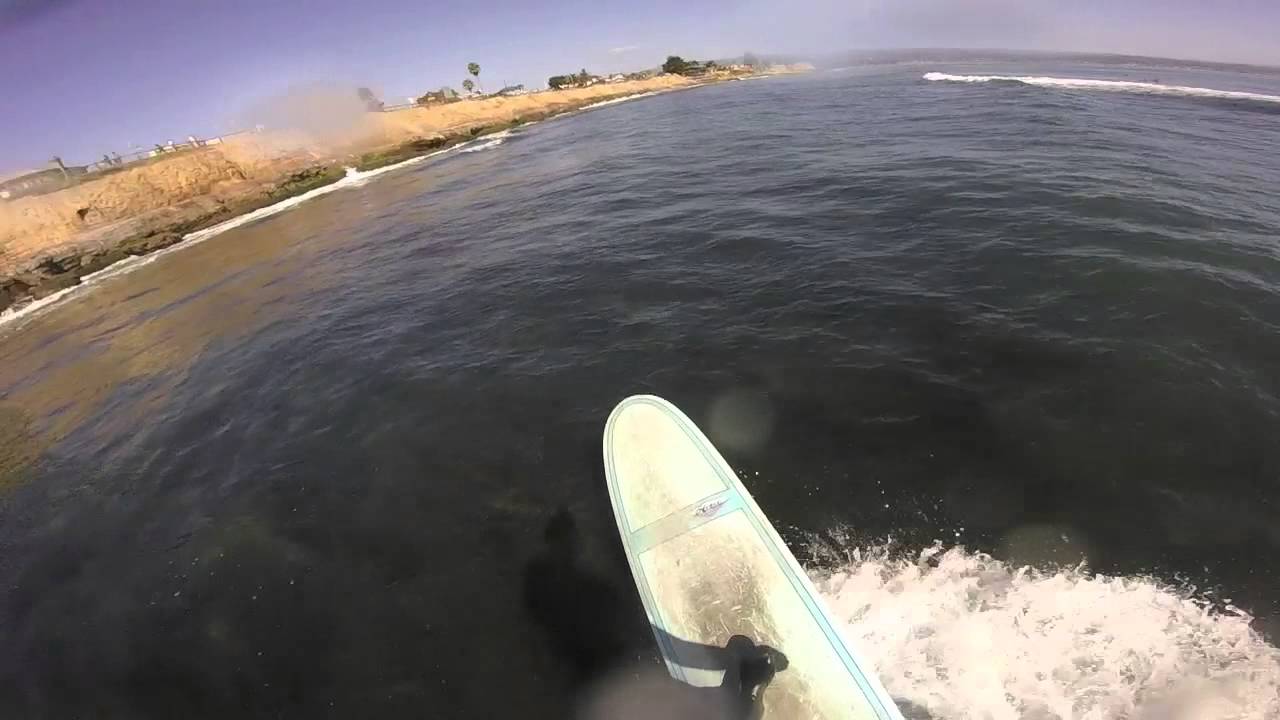 Longboard Surfing at Pleasure Point 10-5-2015 - YouTube