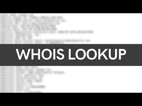 Passive Reconnaissance - Whois Lookup Tutorial