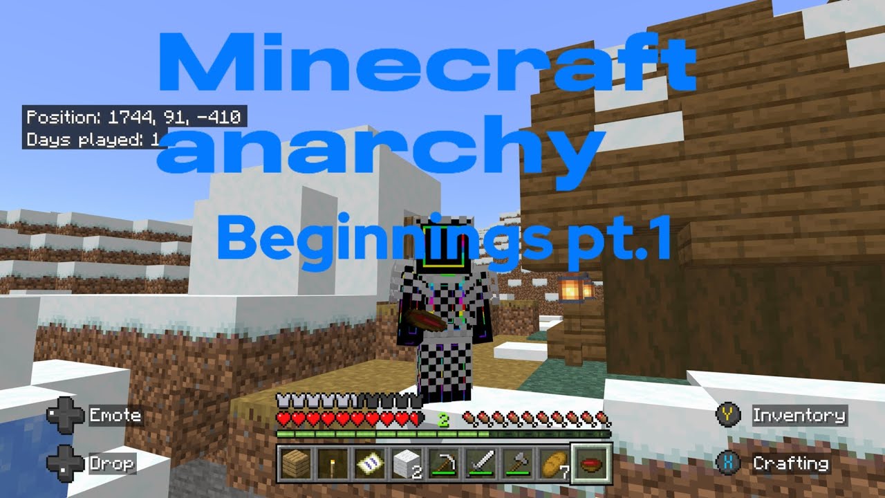 Minecraft anarchy pt.1 Beginnings - YouTube