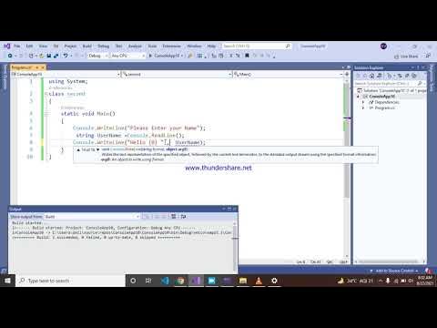 C# part-2 What is the purpose of the ReadLine() and WriteLine() - YouTube