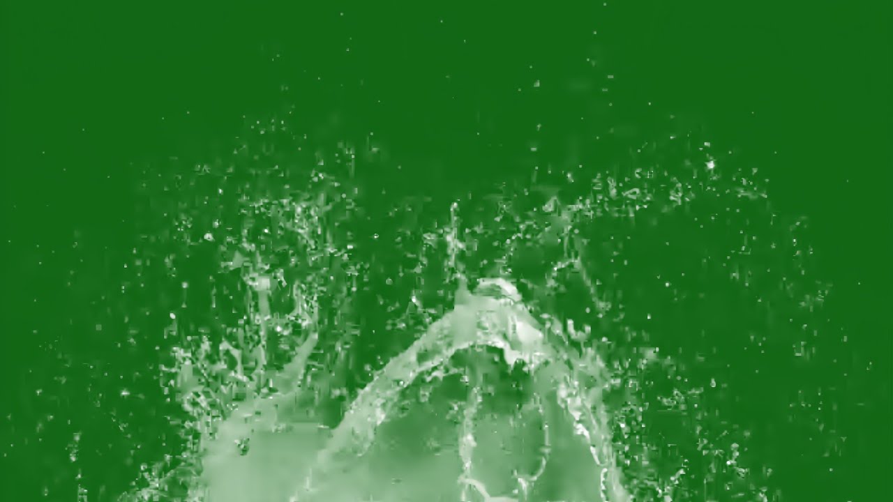 Water green screen | Green screen water splash - YouTube